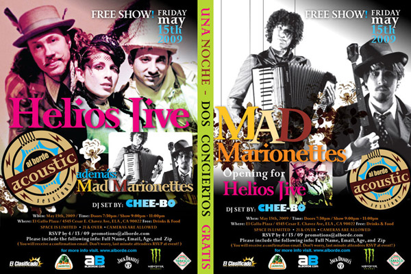 Helios Jive & Mad Marionettes Acoustic - Al Borde